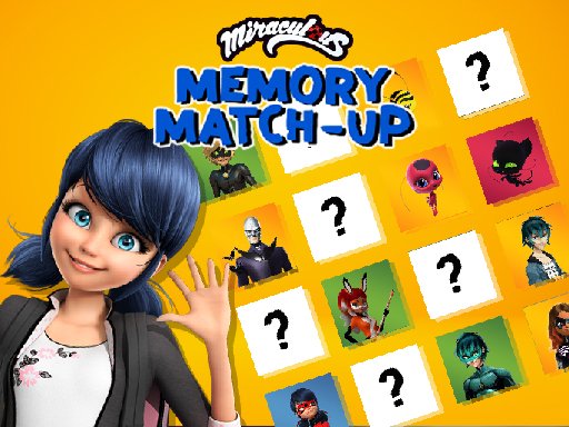 Play Miraculous Memory Match Up Game Online | Dartly